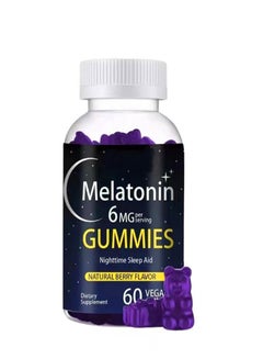 DAZZEL Melatonin Sleep Gummy Bears 60 Count Night Sleep Aid Natural ...