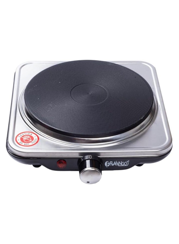 FLAMINGO Electric heater, 1 burner, with non-stick coating and overheat ...