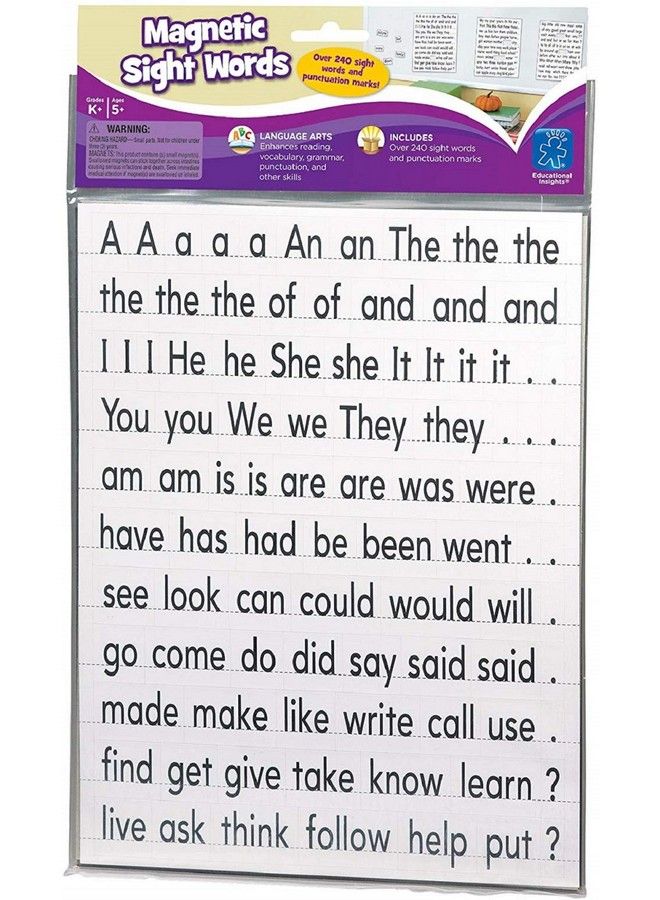 Educational Insights Magnetic Sight Words And Sentence Builders Over ...