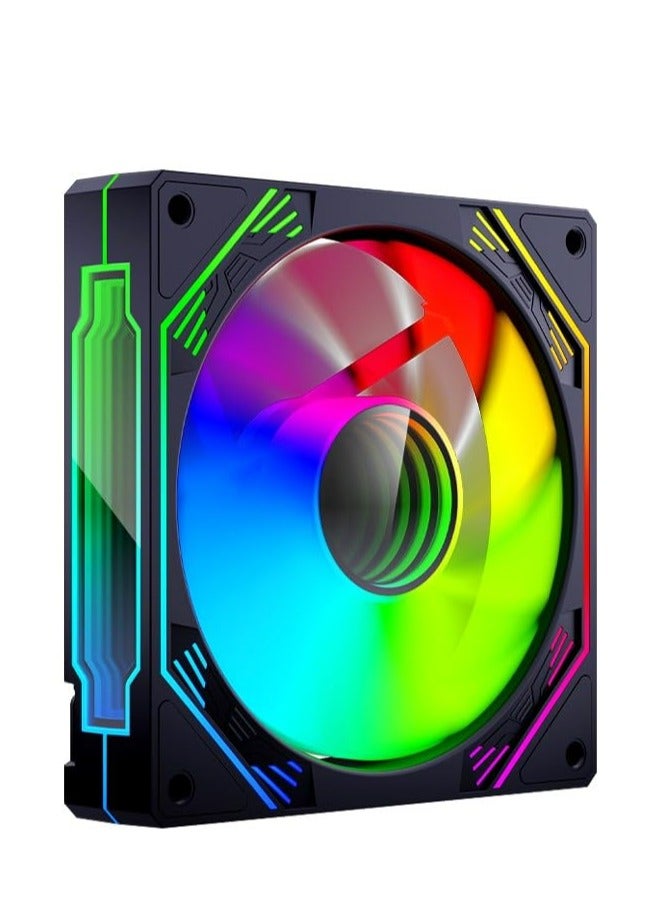 Snowman SNOWMAN Infinity ARGB Case Fan 12cm – 5V ARGB Lighting, Smart PWM Speed Control 4-Pin ...