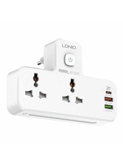 LDNIO SC2311 Portable Extension Power Strip With 2 AC Power Socket And ...