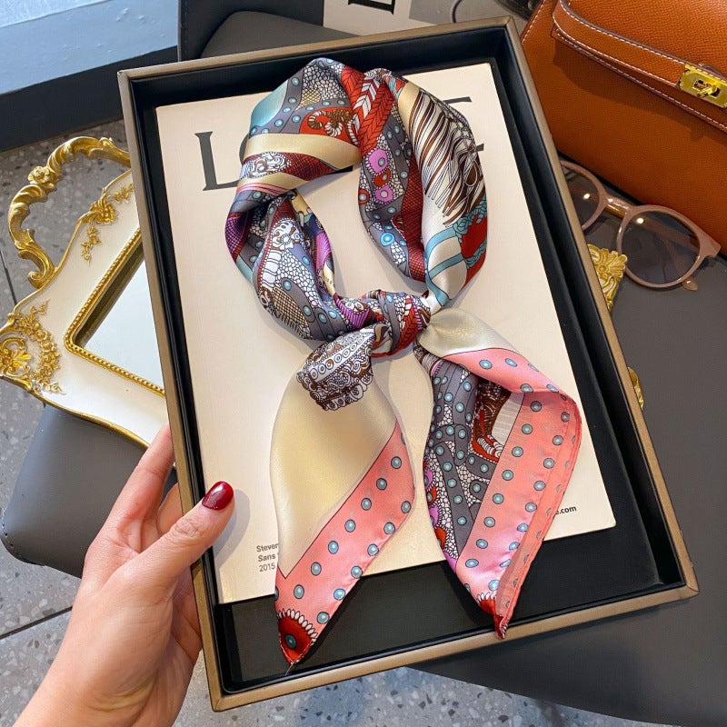 Generic 70cm Imitation Silk Square Scarf Fashion All-match Silk Scarf ...