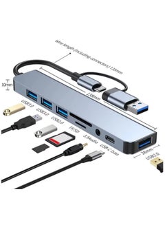 Generic USB 8-in-1 Multiport Adapter Hub – Compatible with Mac, Android ...