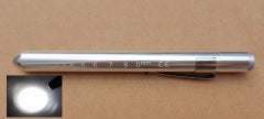 Generic LED Diagnostic Penlight Pupil Oral Exam Clip Torch Silver-White ...