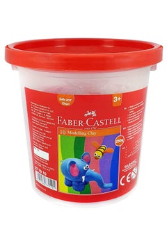 FABER-CASTELL 10-Piece Modelling Clay In Plastic Bucket UAE | Dubai ...
