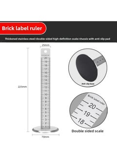 Generic Stainless Steel Contour Ruler Tile Level Ruler Ground Ruler ...