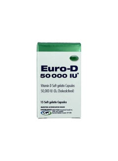 EuroPharma Euro D 50000 IU Vitamin D Soft Gelatin Capsules 15's Egypt ...