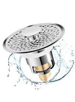 Excefore Pop Up Sink Plug, Universal Bathroom Sink Stopper, Anti ...