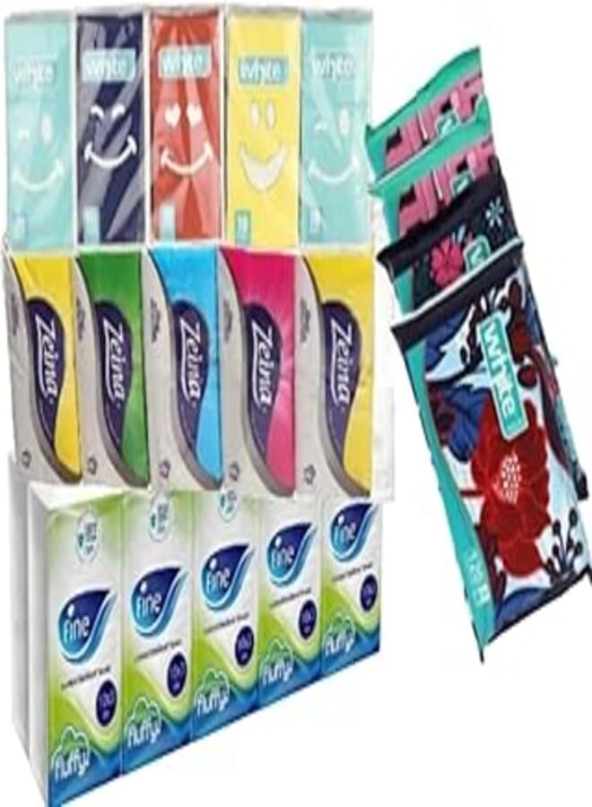 Generic Fine Zeina White Pocket Tissue 34 Packet Special Offer (10 Pack ...