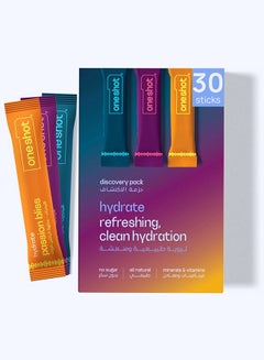 oneshot Electrolyte Hydration Supplement Discovery Pack 30 Sticks No ...