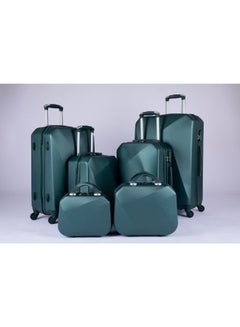 LIMRA Hardside 6 Piece Luggage Trolley Set Green KSA | Riyadh, Jeddah