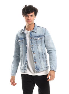 WHITE RABBIT Shoulder Details Below Waist Length Denim Jacket - Sun ...