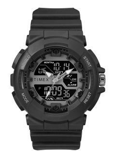 TIMEX Timex Resin Digital Men's Watch With Black Resin Band TW5M22500 ...