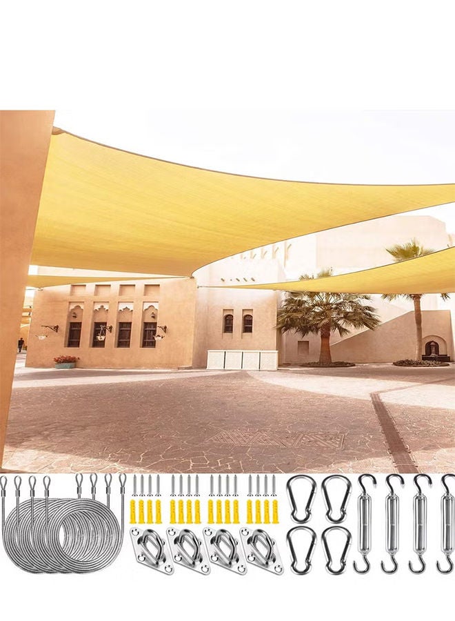 Arabest Sun Shade Sail, 3 x 5 m Rectangle Awning, 95% UV Block Canopy ...