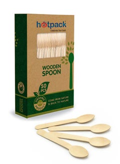 Hotpack Hotpack Disposable Eco-Friendly Disposable Cutlery Wooden Spoon ...