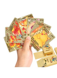 Generic 55pcs Gold Cards Packs Pokemon Metal Cards Rare Golden Cards ...