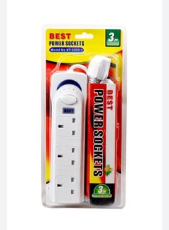 Best An electrical connection with three electrical outlets, a length ...