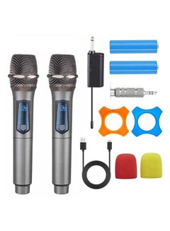 Lowyam Wireless Microphone Handheld Dynamic Mic Karaoke System with ...