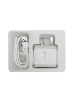 Admos Travel Charger With Cable, 2 in 1 USB Charger Adapter Fast ...