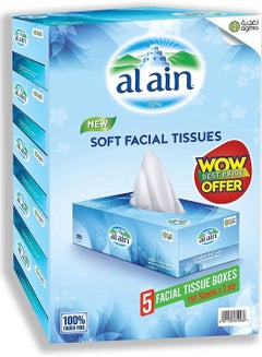 Al Ain Soft facial Tissue facial Tissue Boxes 150 X 2 Ply pack of 5 UAE ...