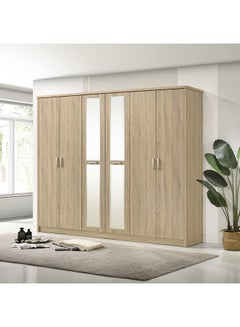 Home Box Cooper 6-Door Wardrobe With 2 Mirrors 55 x 208 x 251.2 cm UAE ...