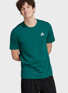 Adidas Essentials Single Jersey Embroidered Small Logo T-Shirt KSA ...