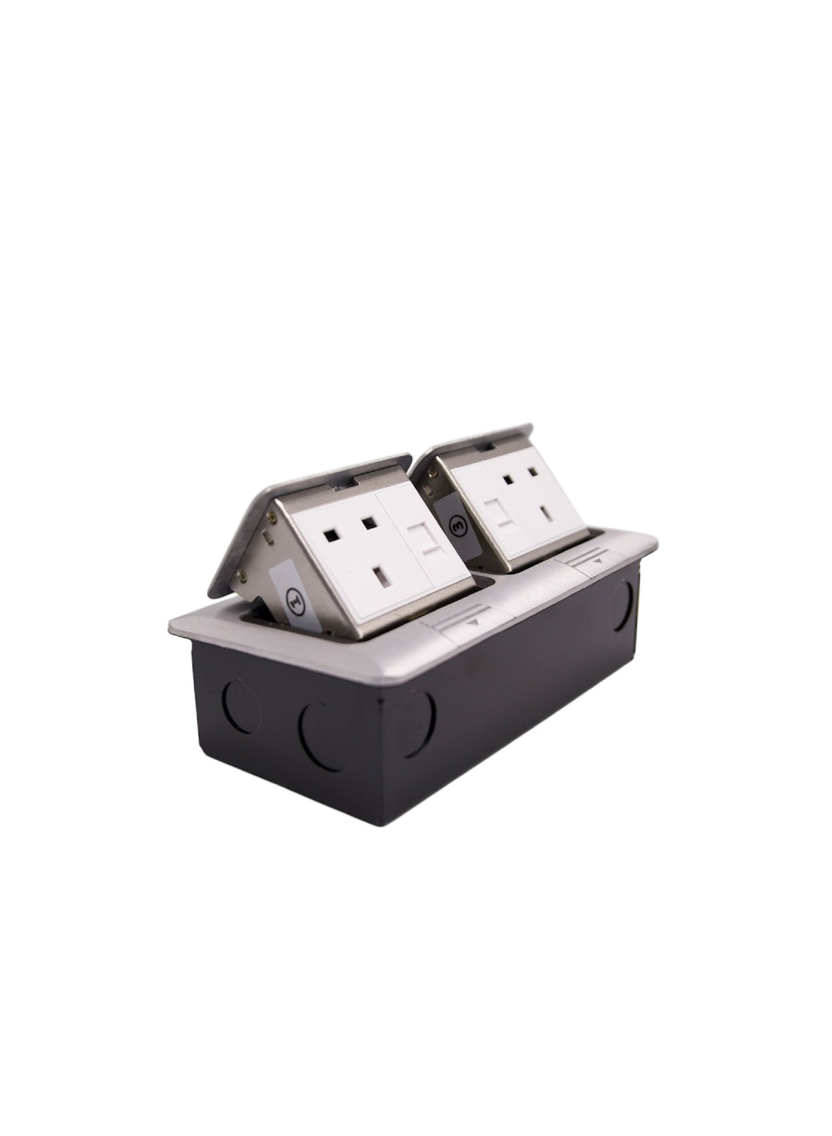 UNITED POWER Floor Socket Box with 2 UK Sockets & 2 CAT6A Ports ...