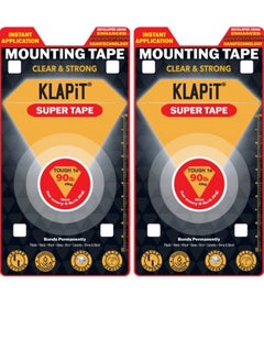 KLAPiT KLAPiT SUPER TAPE Double Sided Heavy Duty Mounting Tape Holds 90 ...