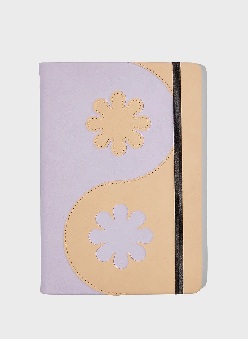 Typo Ying Yang Daisy A5 Premium Buffalo Journal for Women | Best Price KSA