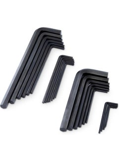 تسوق Sata وSata, 25 Pc. Metric/Sae Black Oxide Hex Key Set 13- Long Hex ...