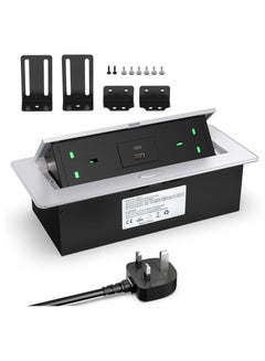 Excefore Recessed Power Socket with USB C PD20W, Desk Power Socket with ...