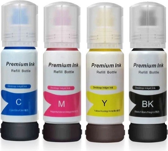 Printiks Epson L3110, L3111, L3150, L3151, L3156 Compatible 4 Color Ink ...