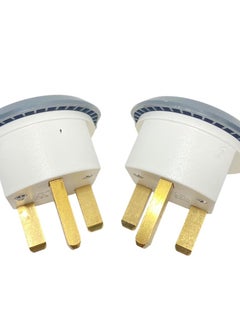 Hero 2 x 16 amp dual to triple wall converter plugs for American and ...