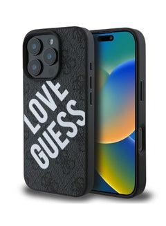 GUESS GUESS PU 4G Big Love Guess Logo Case For iPhone 16 Pro Max ...