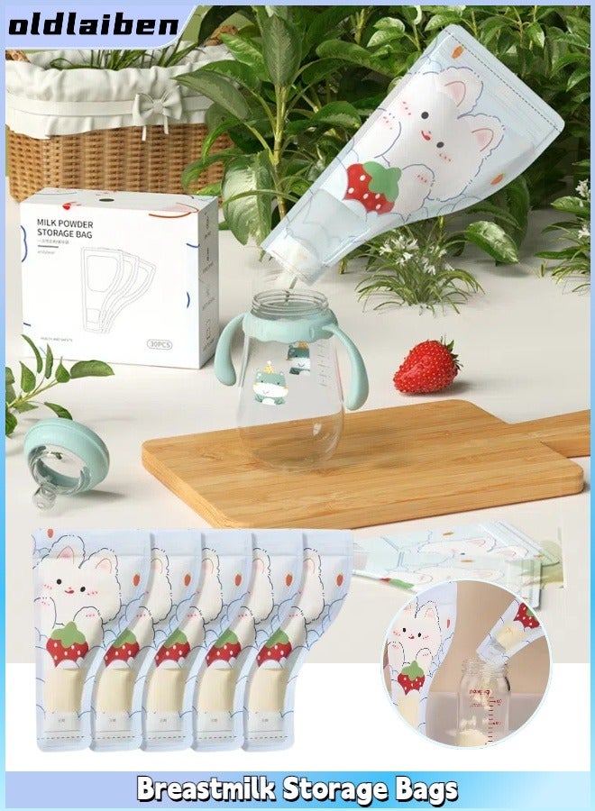 oldlaiben 30 Pack Breastmilk Storage Bags, Baby Formula Storage Bags ...