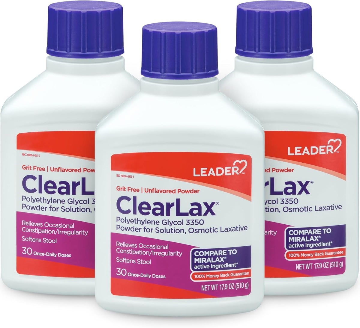 Leader Leader ClearLax Laxative Powder for Gentle Constipation Relief ...