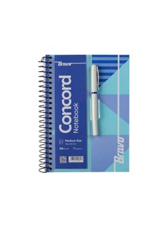 Bravo New Concord Notebook medium size 165x232mm - 7 Subjects - Blue ...