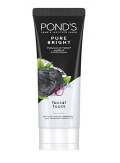 PONDS Pure Bright Facial Foam Facewash with Charcoal and Green Tea ...