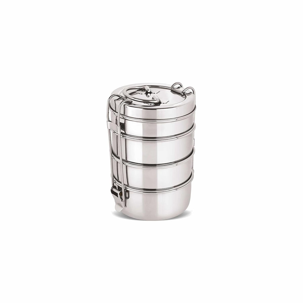 Neelam neelam Stainless Steel, 26 Gauge Four Compartment Tiffin Box ...