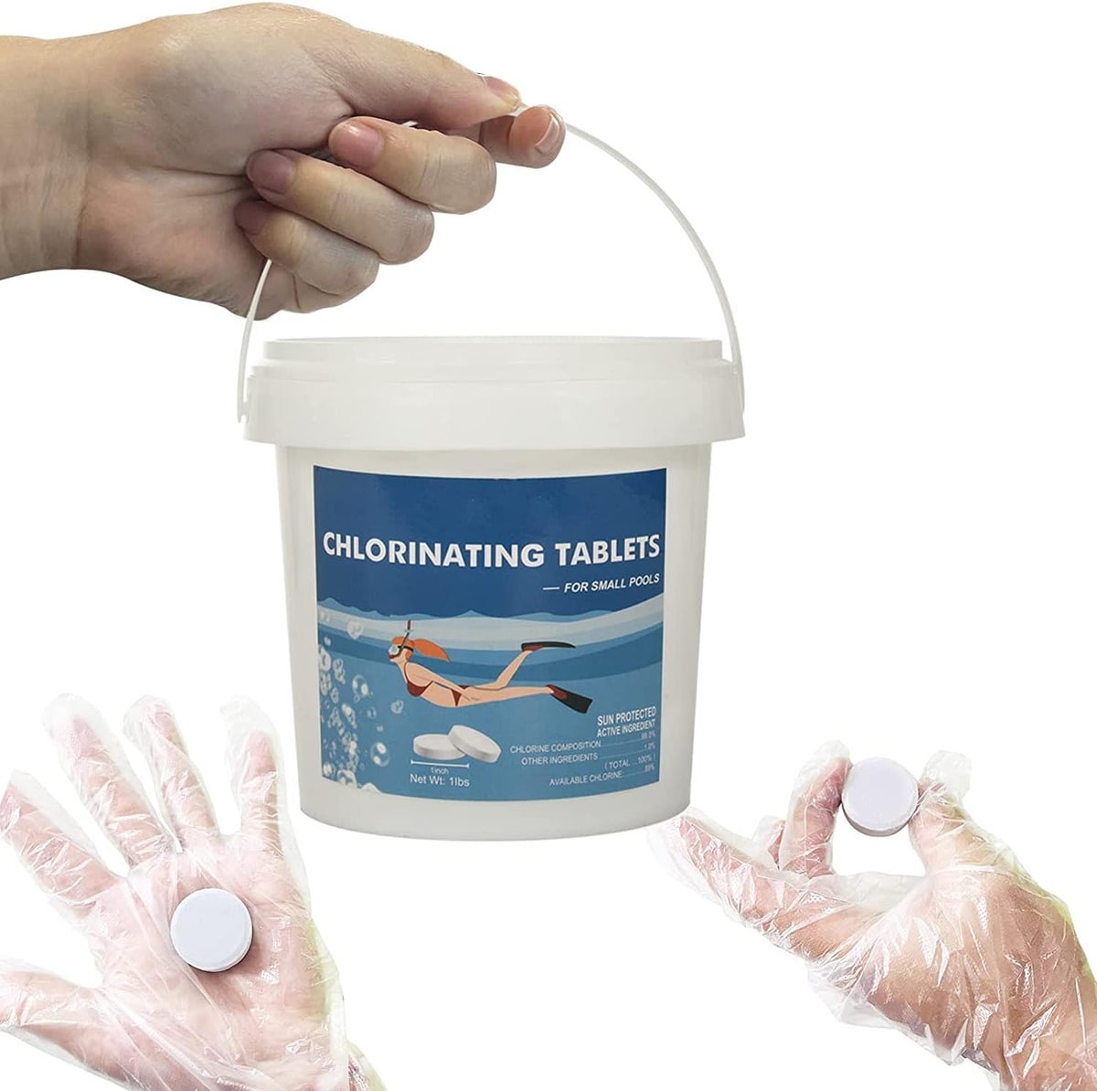 klarako 1 Inch Chlorine Tablets for Pool, Chlorinating Tablets for ...