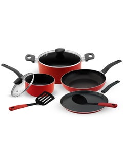 DELCASA Delcasa 8Pc Nonstick Cookware Set Casserole+ Lid, Sauce pan+ ...
