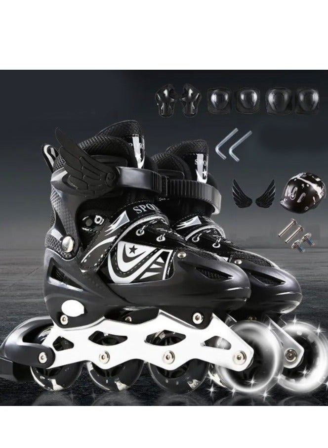 Spall Full Set Single Flash Childrenâ€²s Roller Skates Adult Roller ...