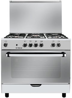 Fresh Fresh Jumbo Star 5-burner gas stove, 60/90, safety oven and grill ...