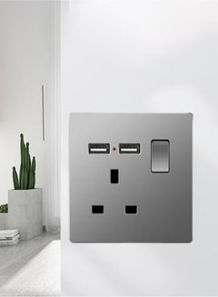 Generic British Standard Socket Switch Multi Power Socket Grey Pc Panel ...