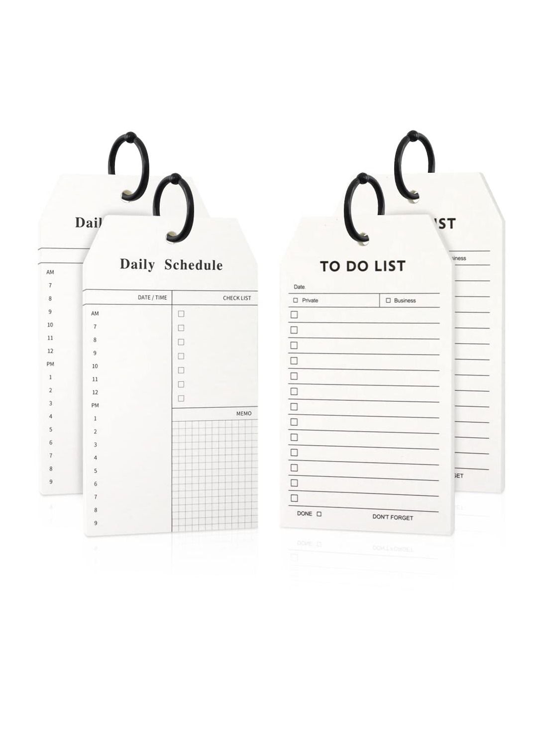Excefore Loose Leaf Daily Planner Notepad, To Do List Notepad ...