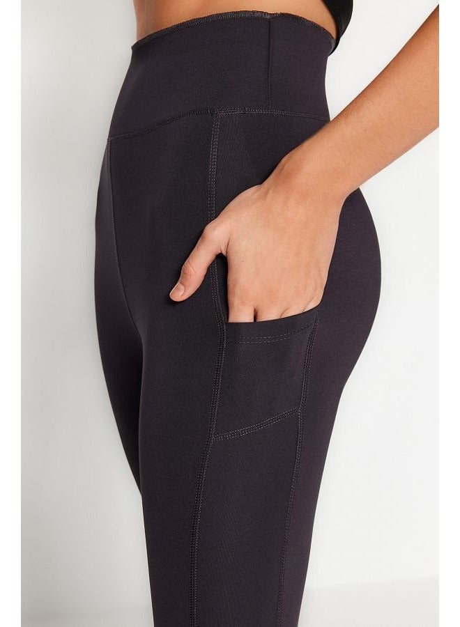 trendyol Matte Full Length Knit Sports Tights with Extra Tummy Tuck ...