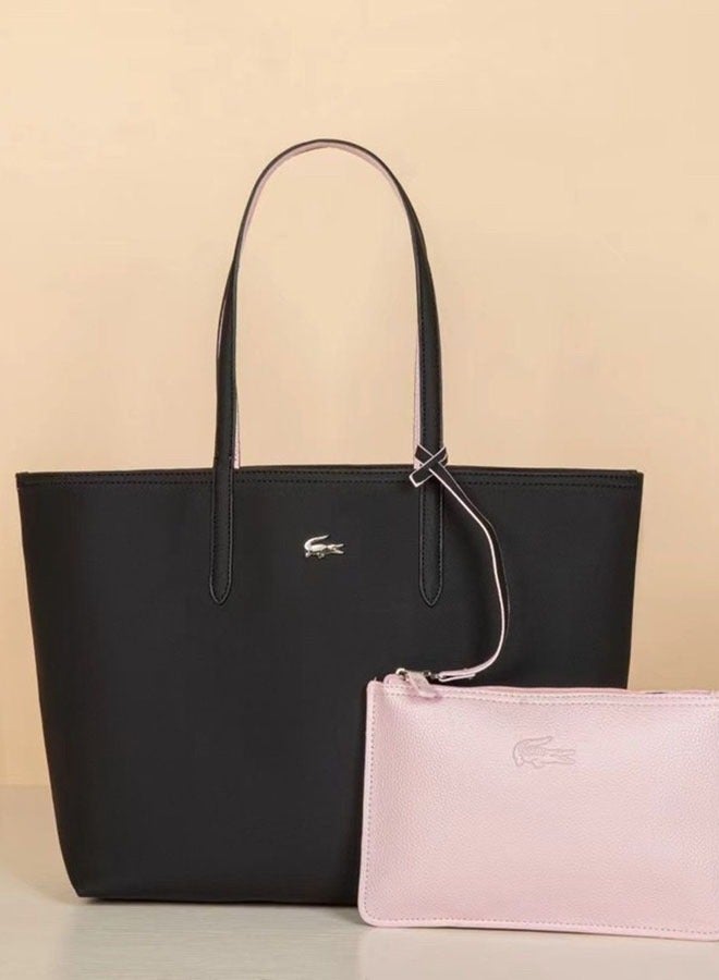 LACOSTE LACOSTE Women's Double-Sided Double-Color Large Capacity ...