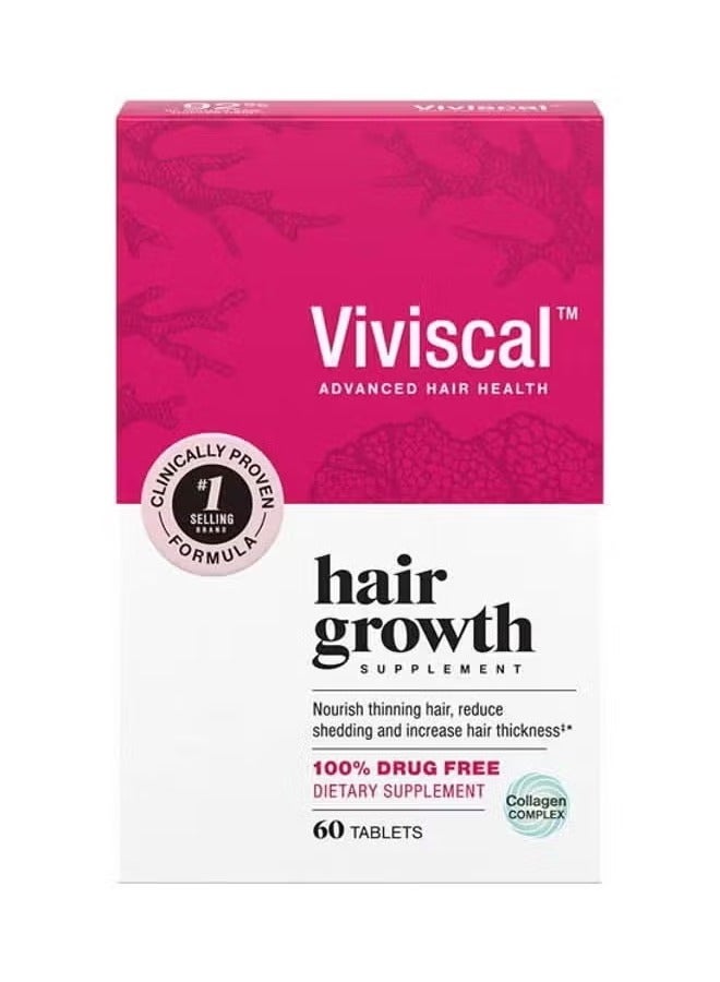 Viviscal 60 Tabs Hair Nutrition Program Extra Strength,Women's Hair ...