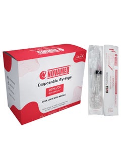 NOVAMED Disposable Syringe 20Ml 20G With Luer Lock With Needle Bundle ...