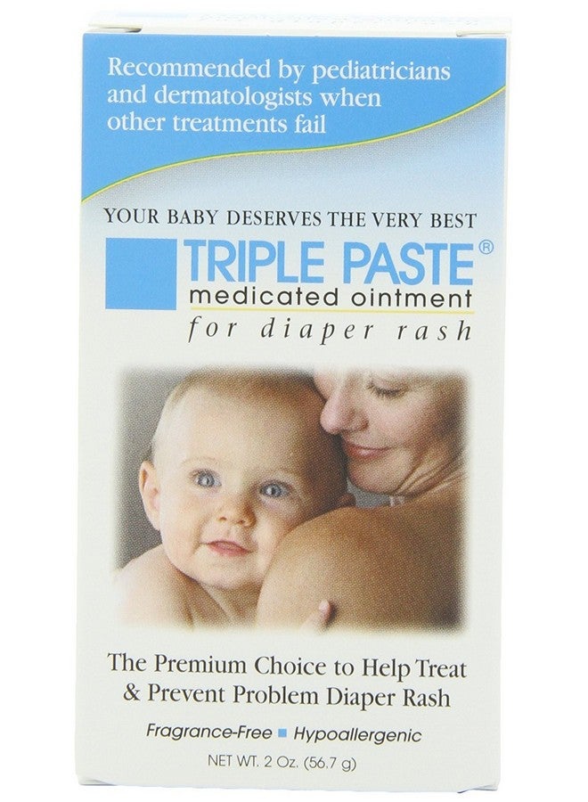 Triple Paste Triple Paste Medicated Ointment For Diaper Rash, 2-Ounce ...